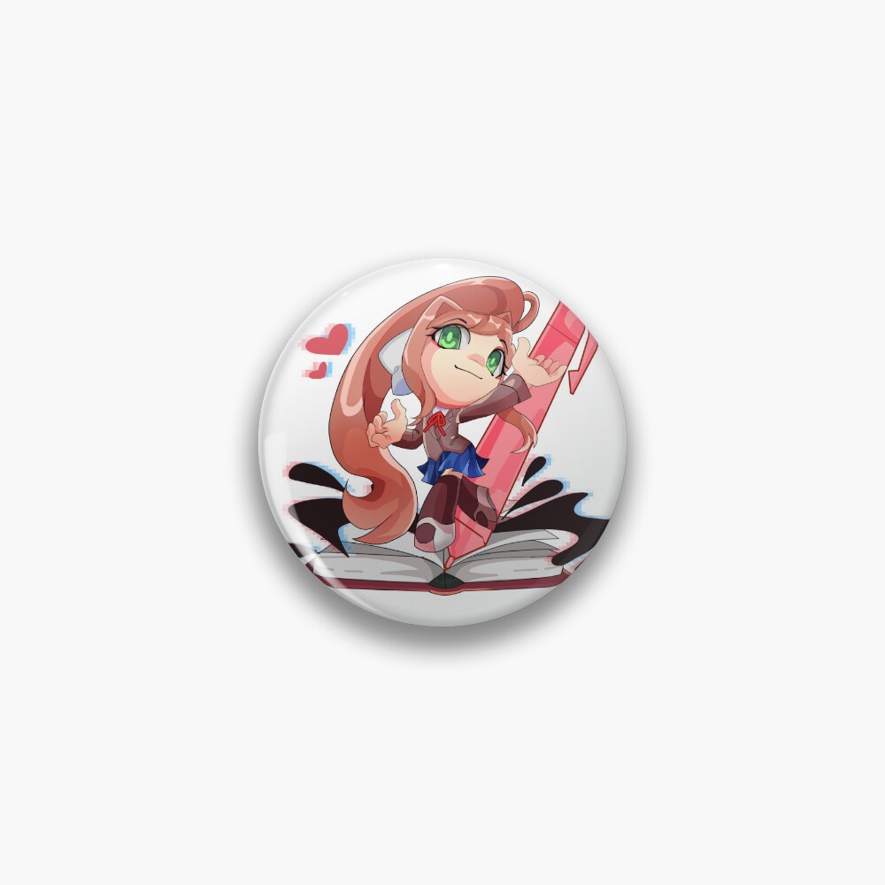 "DDLC Monika sticker" Sticker for Sale by NyaTanni | Redbubble
