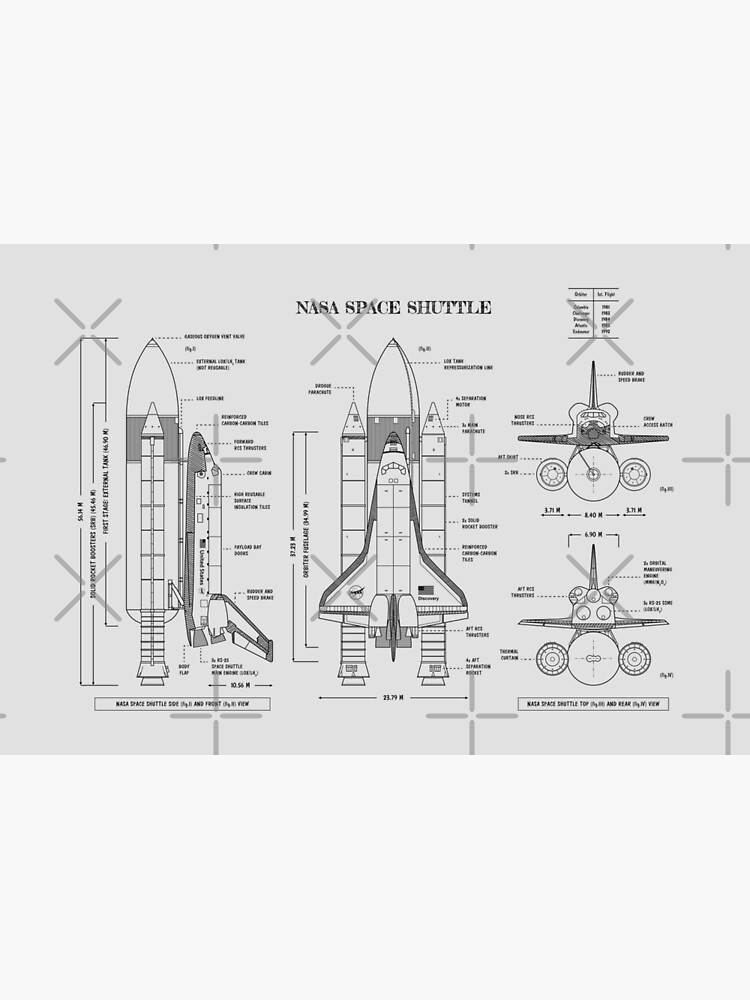 Nasa Space Shuttle Blueprints