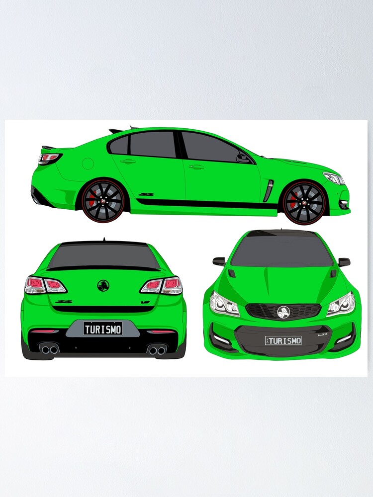"Holden Commodore SSV Redline SPITFIRE " Poster for Sale by TURISMOssv ...