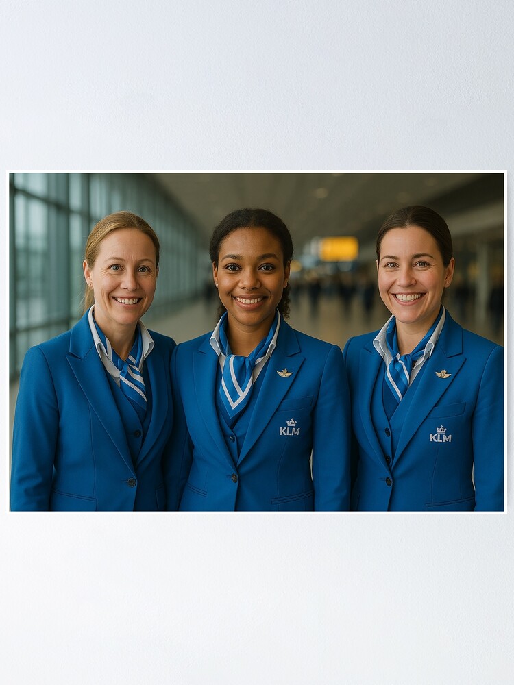 "KLM Cabin Crew" Poster for Sale by Start-Aviation | Redbubble