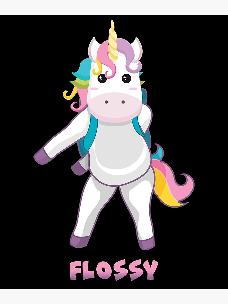 Póster «Unicorn Floss Dance Animals Funny Kids Gift» de icedrum | Redbubble