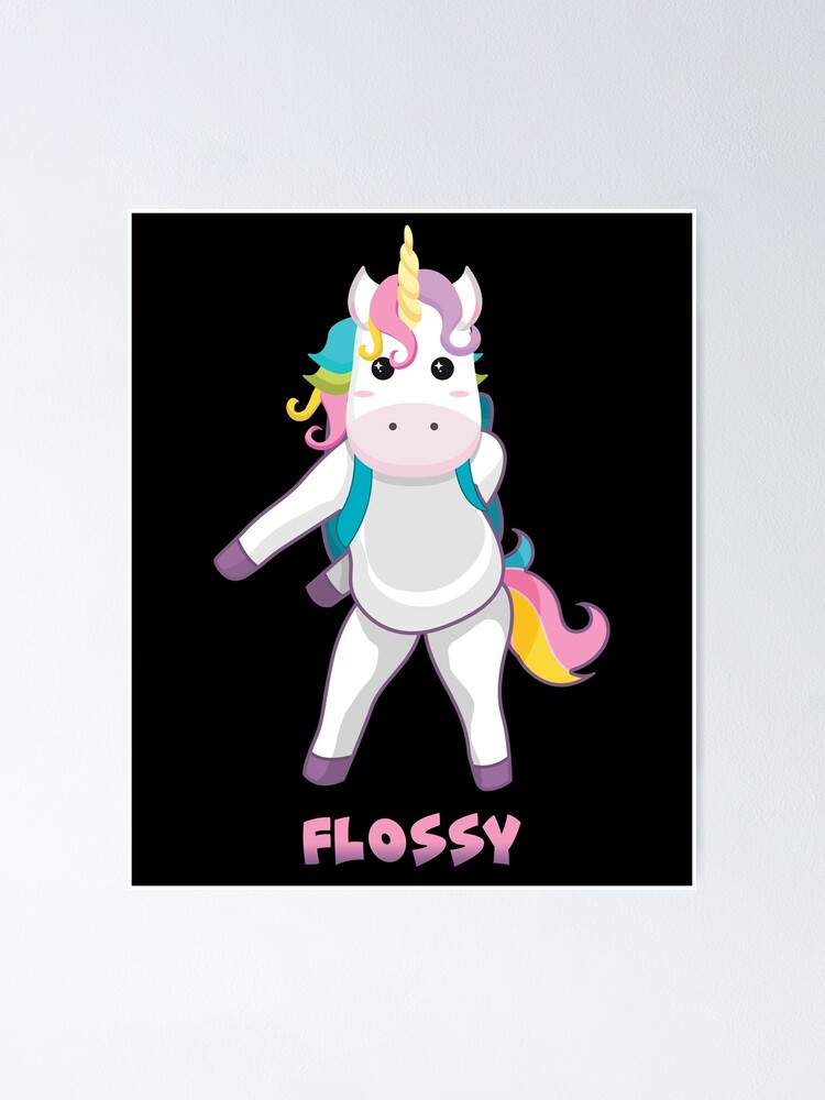 Póster «Unicorn Floss Dance Animals Funny Kids Gift» de icedrum | Redbubble