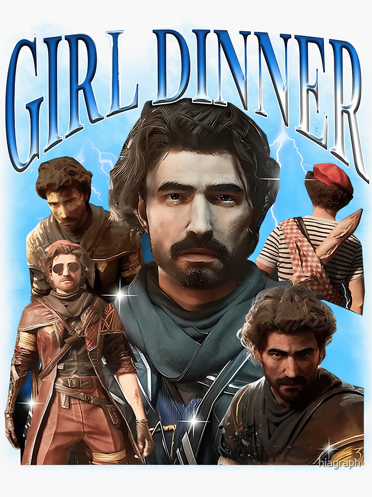 "Girl Dinner Gustave Clair Obscur Expedition 33" Sticker for Sale by ...