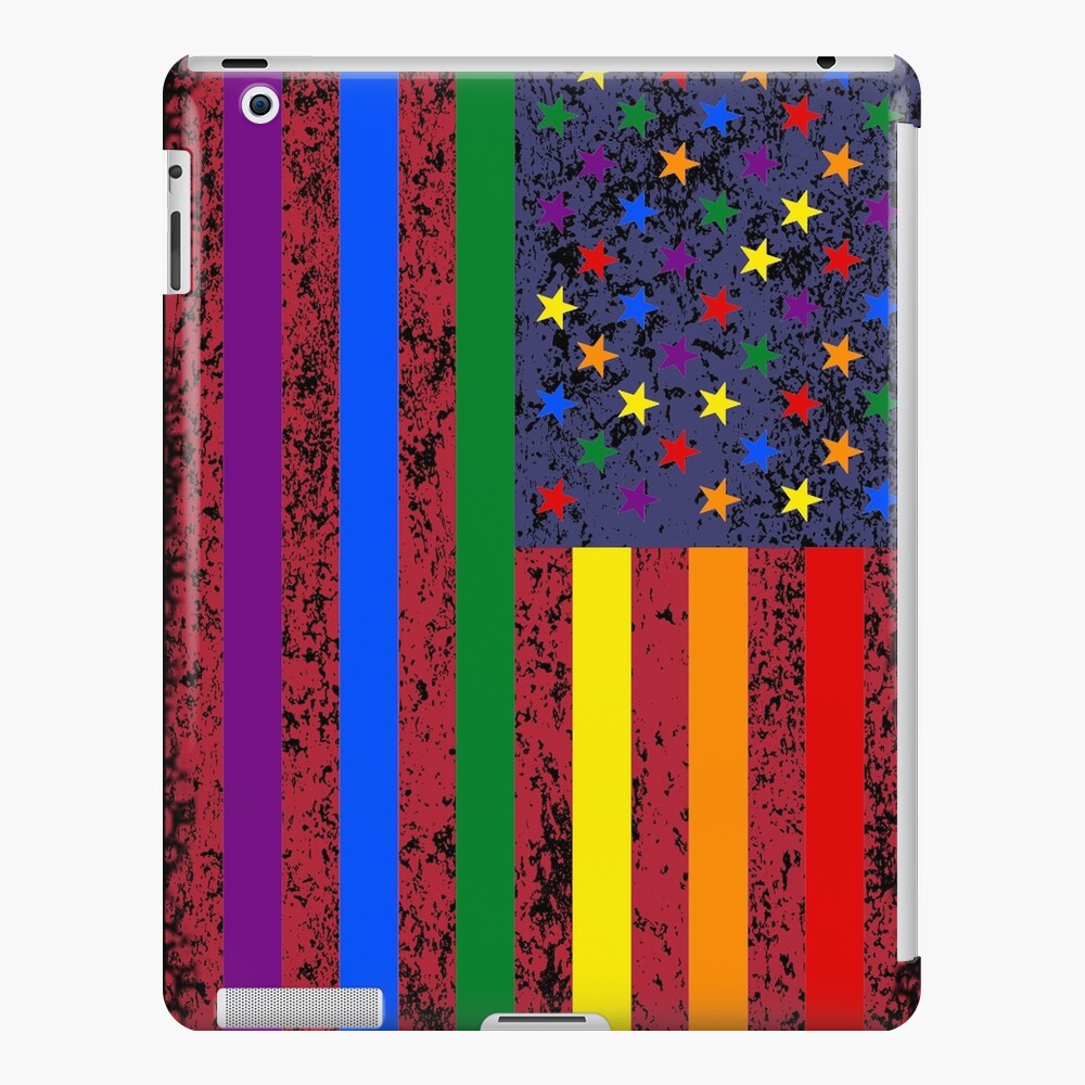 Gay Lesbian Pride Queer Parade Rainbow American Usa Lgbt Flag Ipad