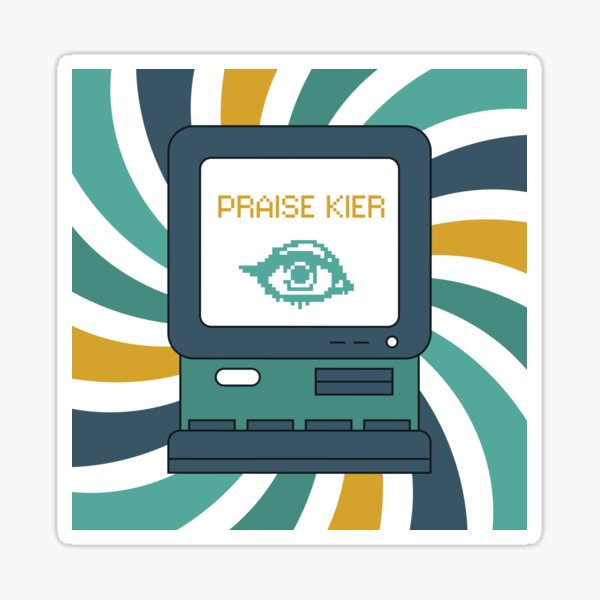 "Praise Kier with Pixel Eye – Vintage Tech Severance Fan Design ...