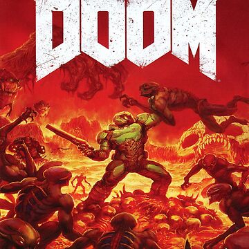 "DOOM Slayer Poster – Retro Hell Battle Art" Poster for Sale by LAS ...