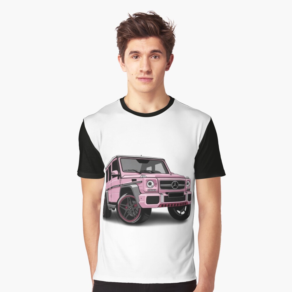 "G class g wagon pink car" Sticker for Sale by Nagikseyanart | Redbubble