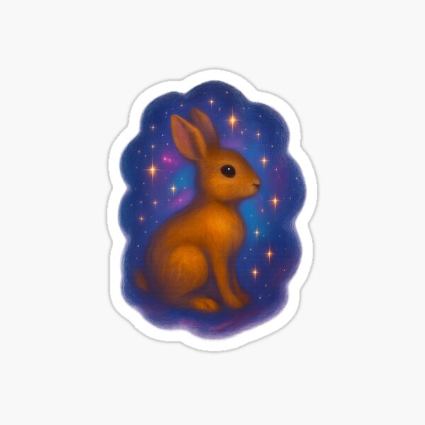 "Celestial Bunny Spirit Guide – Esoteric Rabbit Totem with Cosmic ...