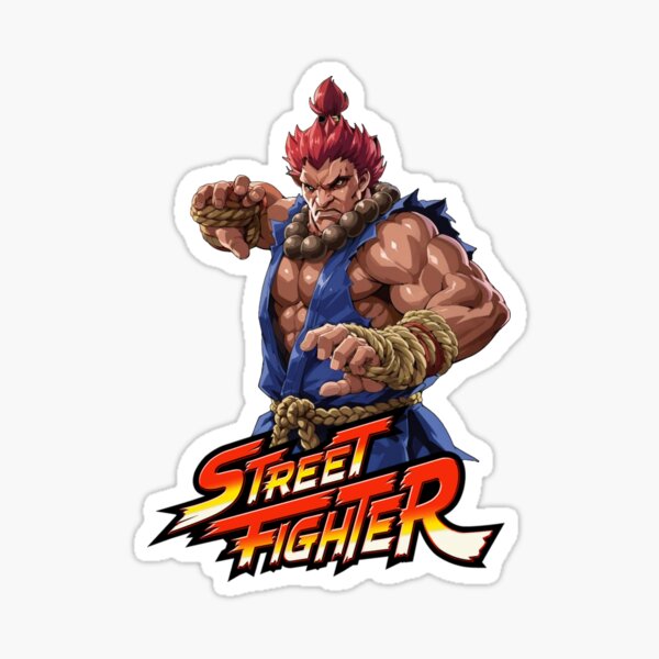 "Street Fighter Akuma" Sticker by andresdrawing | Redbubble