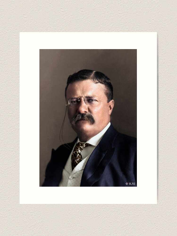 "President Theodore Roosevelt, 1904 colorized" Art Print for Sale by ...