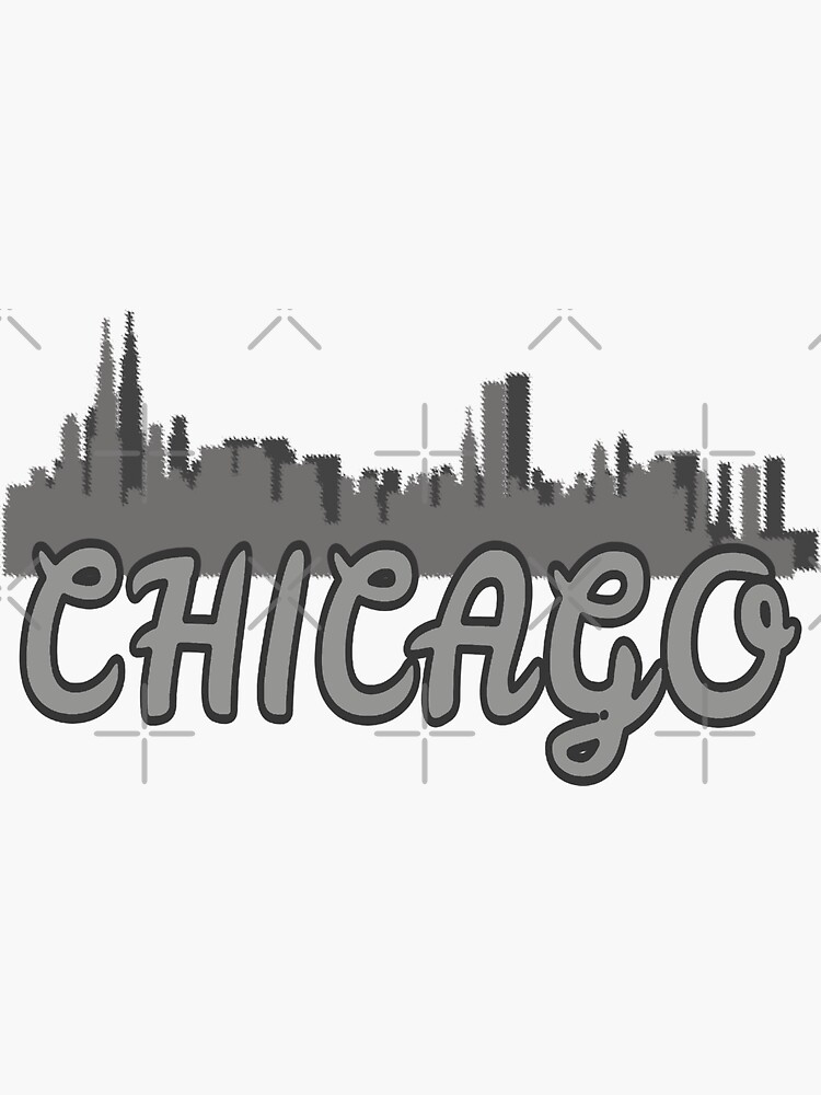 "Chicago city" Sticker by KimTee | Redbubble