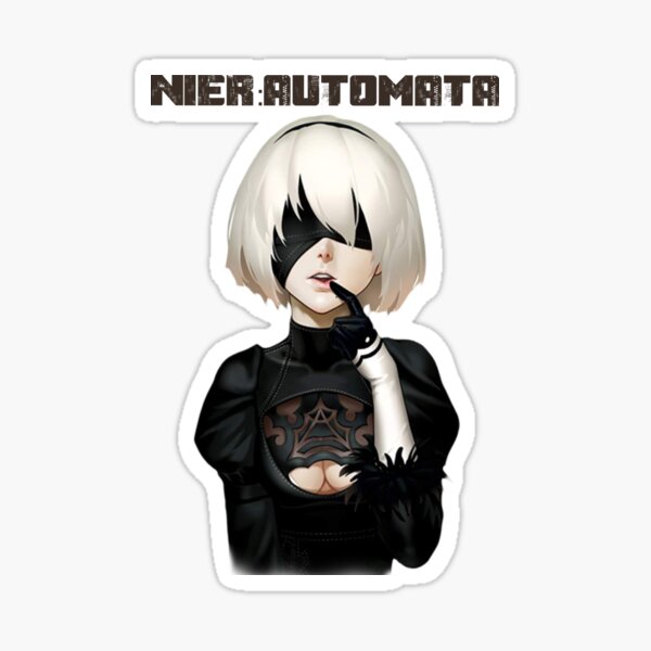 "Nier automata collection " Sticker for Sale by Practitionerz | Redbubble