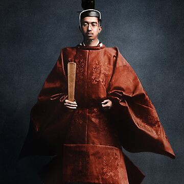 "Hirohito, Emperor Showa, 1928 colorized" Sticker for Sale by KAI ...