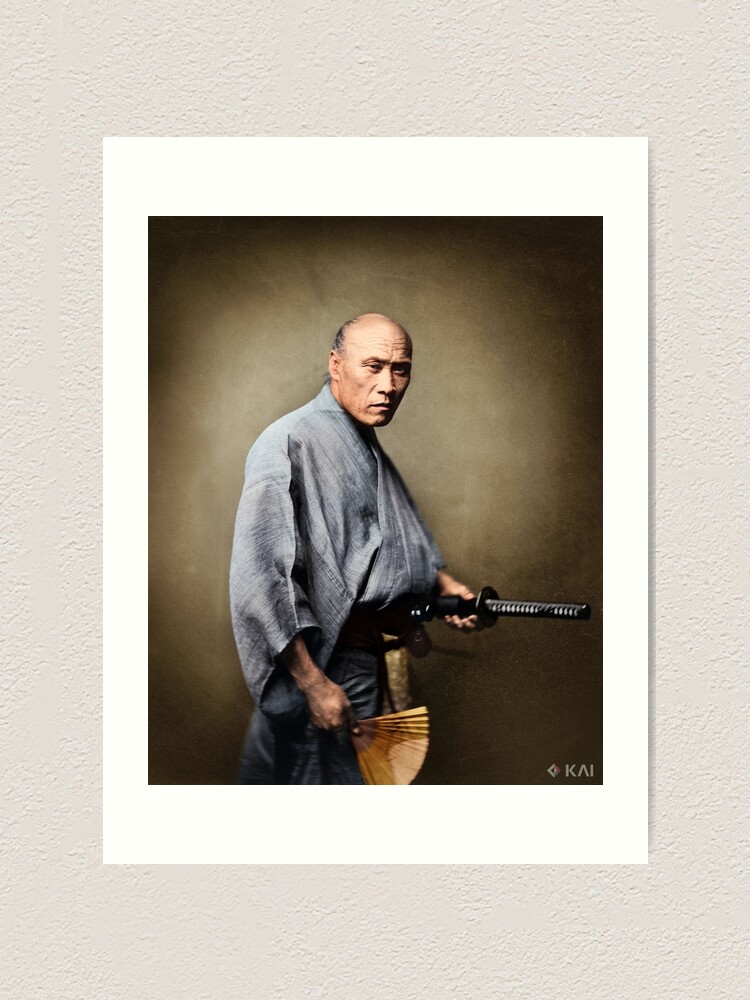 "Yokohama Samurai, 1864 colorized" Art Print for Sale by KAI-Studio ...