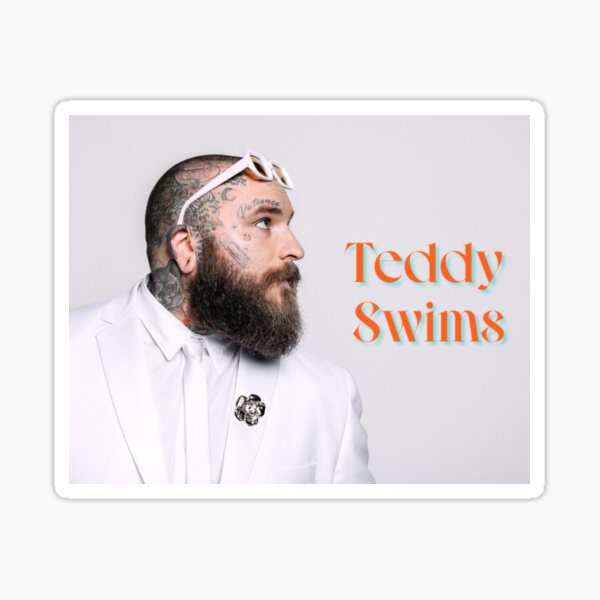 "Teddy Swims Musician" Sticker for Sale by nvalletutti | Redbubble