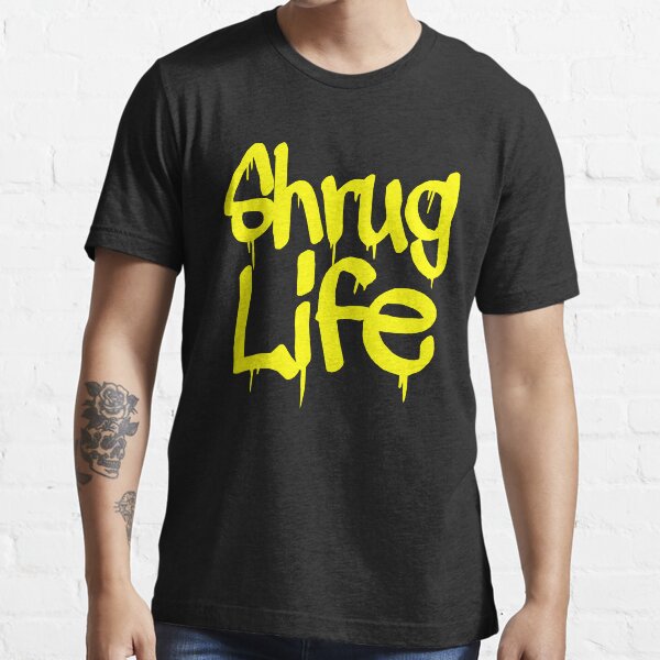 "Shrug Life: Apathy Apathetic Whatever" T-shirt for Sale by mralan ...
