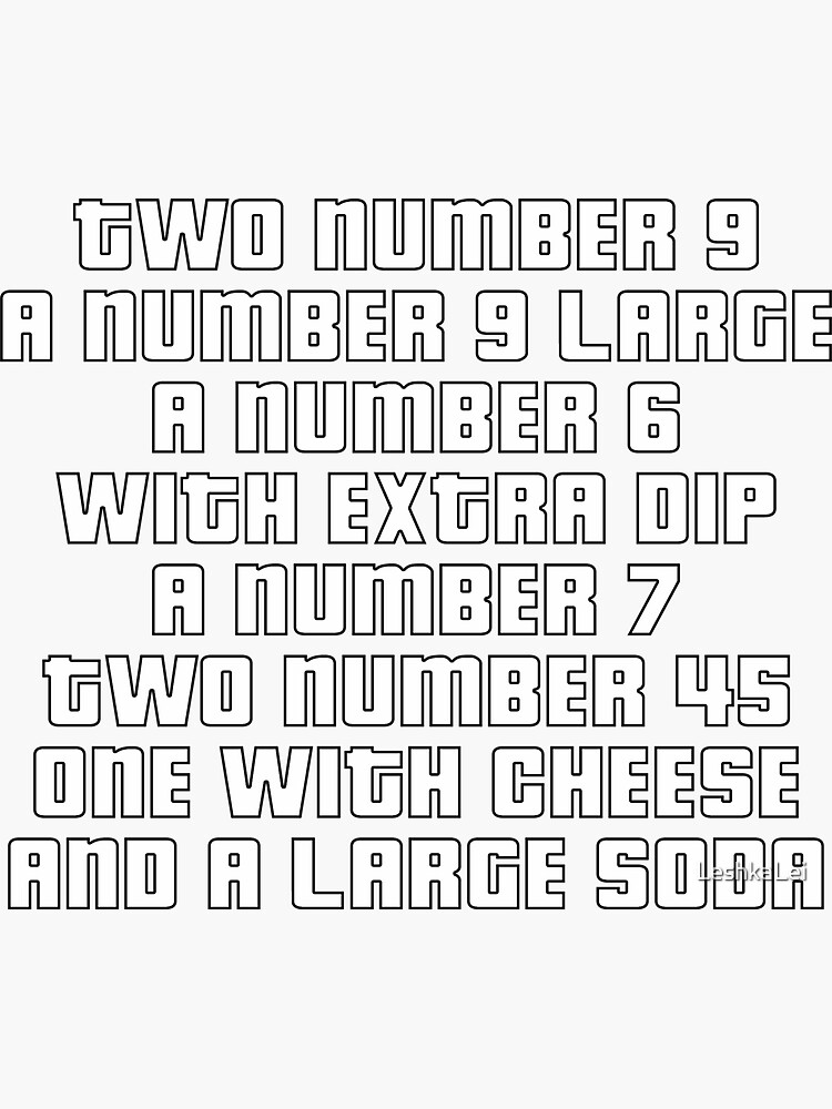 "Big Smoke Order" Sticker for Sale by LeshkaLei | Redbubble