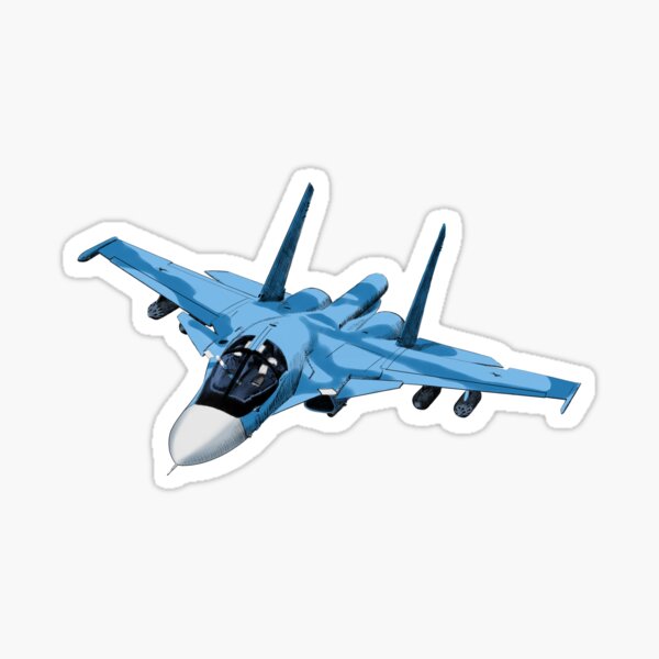 "Sukhoi Su-34" Sticker by Sibo Miller | Redbubble