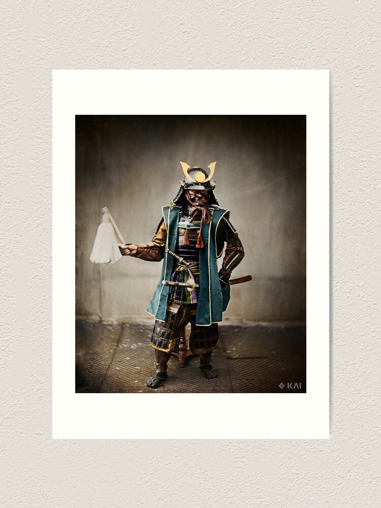 "Samurai Commander, 1863 colorized" Art Print by KAI-Studio | Redbubble