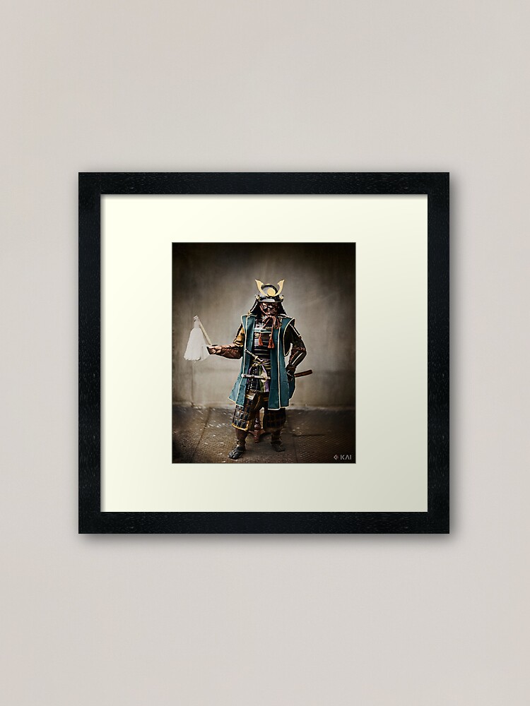 "Samurai Commander, 1863 colorized" Framed Art Print for Sale by KAI ...