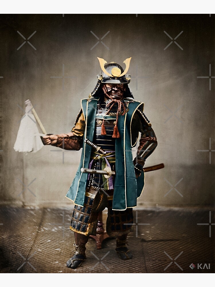 Impression photo « Samurai Commander, 1863 colorisé », par KAI-Studio ...
