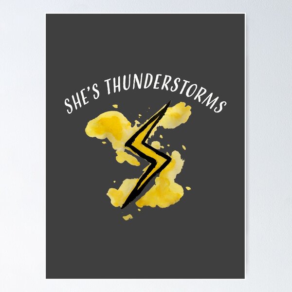 "She's Thunderstorms // Arctic Monkeys" Poster for Sale by AbbeyKostyal ...