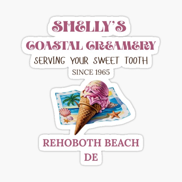 "Beach Souvenirs,Beach tees, Rehoboth Beach DE" Sticker for Sale by ...