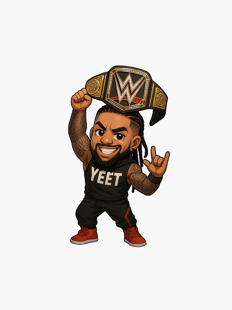 "Jey Uso - Champion Sticker " Sticker for Sale by Justgee92 | Redbubble