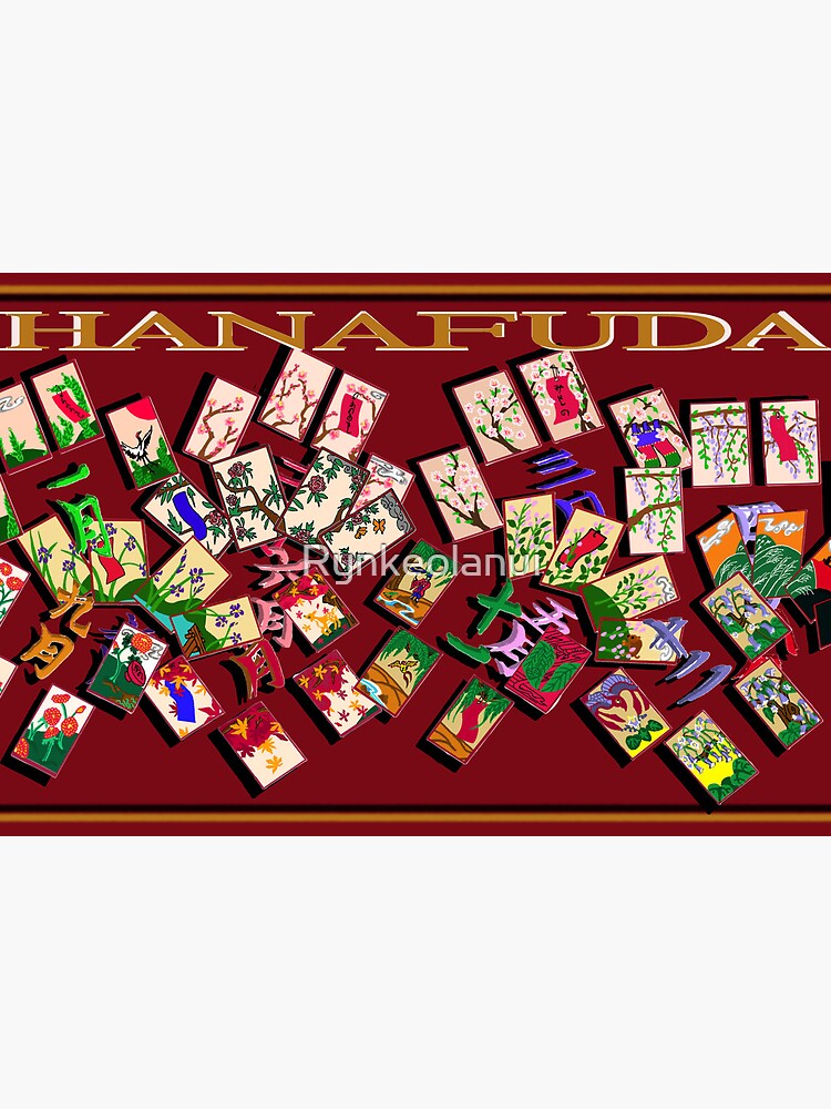 "HANAFUDA FULL CARD SET" Art Board Print for Sale by Rynkeolanui ...