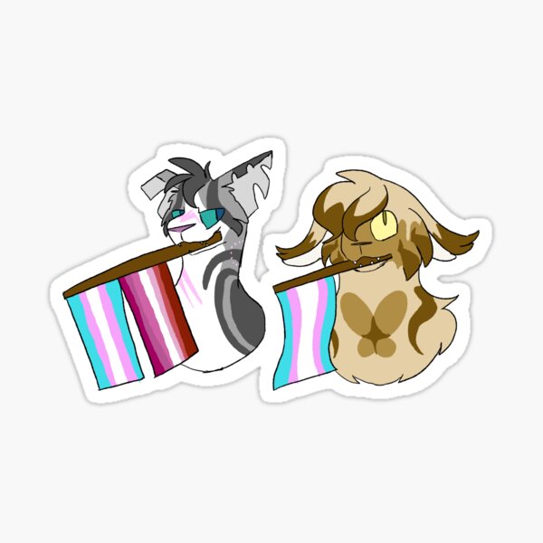 "Trans cat pride" Sticker for Sale by huntchaser | Redbubble