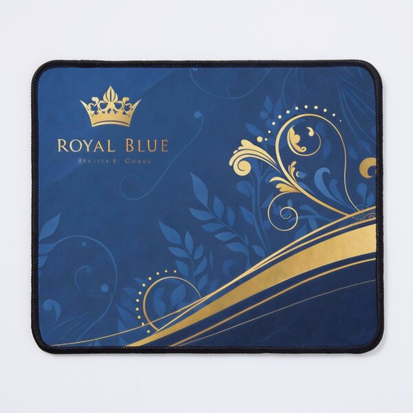 "Crowned Royal Blue" Mouse Pad for Sale by Varywise | Redbubble