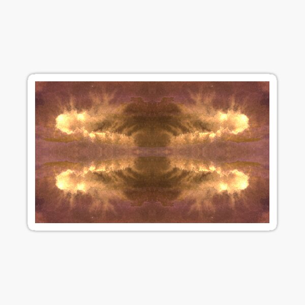 "Rippling Abstract Watercolor - Golden" Sticker by jelli-designs ...