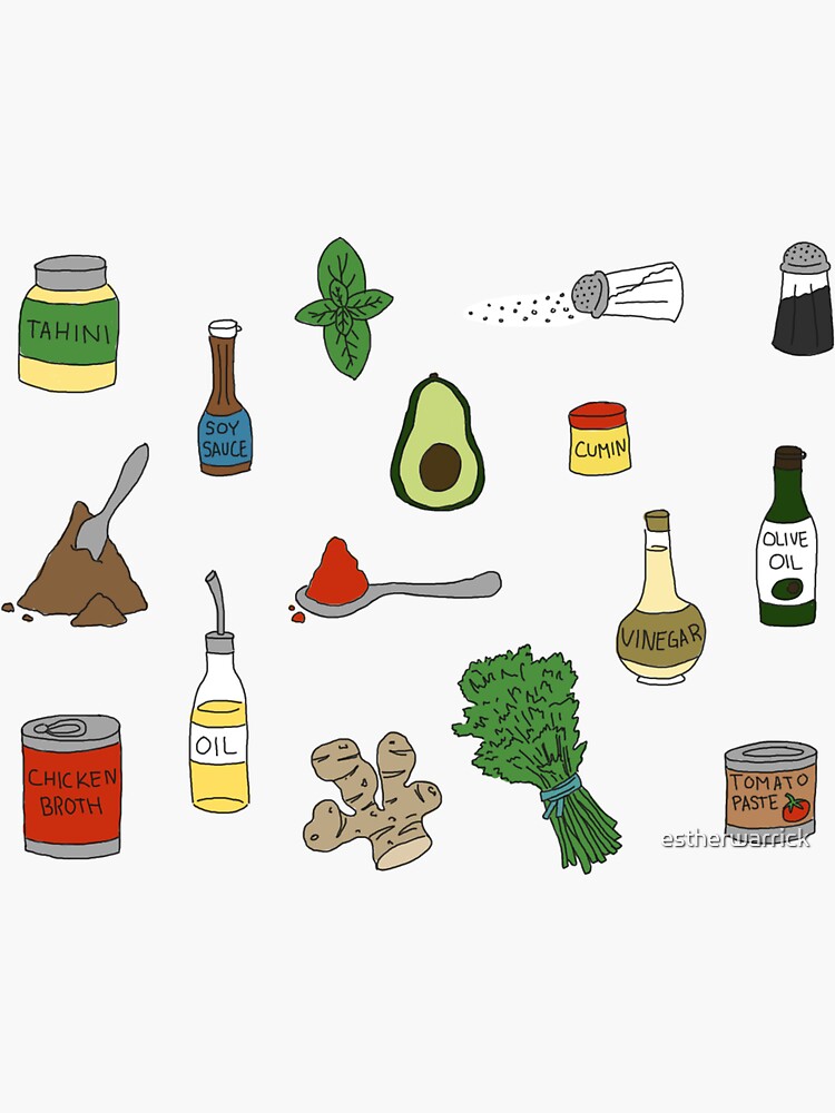 "Recipe Cooking Stickers" Sticker for Sale by estherwarrick | Redbubble