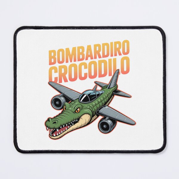 "Bombardiro Crocodilo Italian Brainrot Meme Hybrid" Mouse Pad for Sale ...