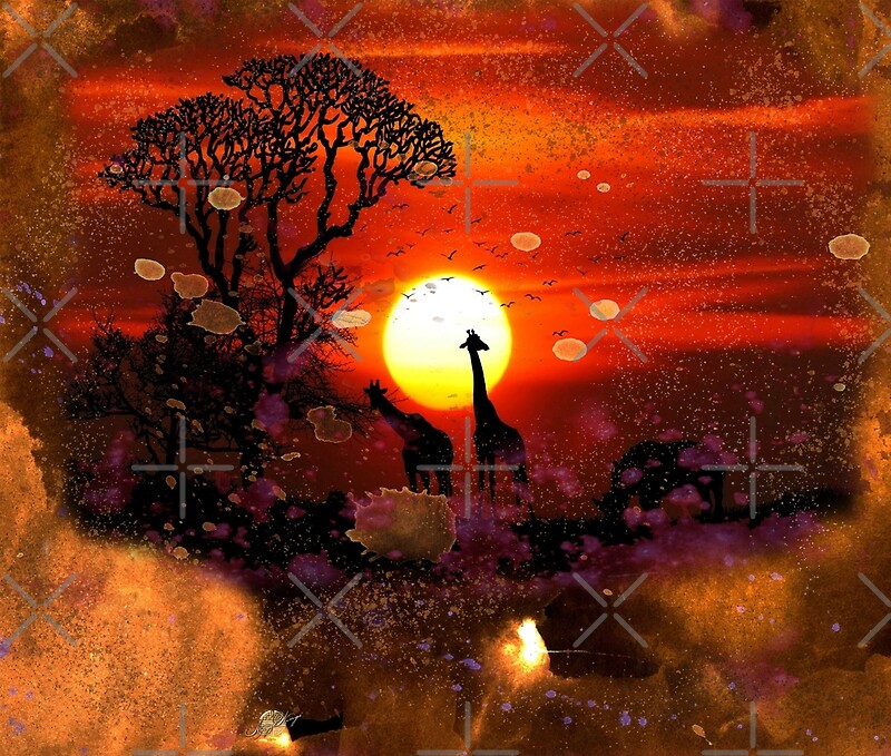 "Giraffes" by Angel-Wings | Redbubble