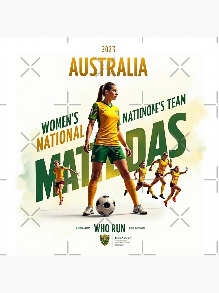 "Matildas 2023 – Australia Women’s Soccer Team Poster" Poster for Sale ...