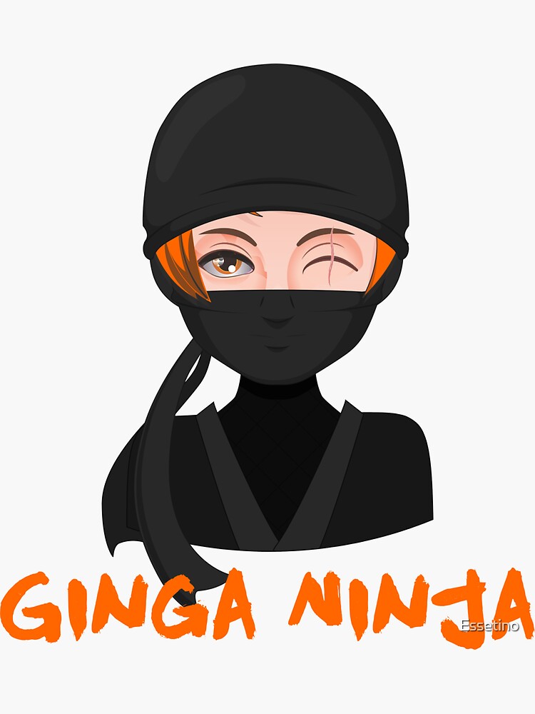 "Ginga Ninja Ginger AF Redhead Funny Novelty Gingers Rule" Sticker for Sale by Essetino | Redbubble