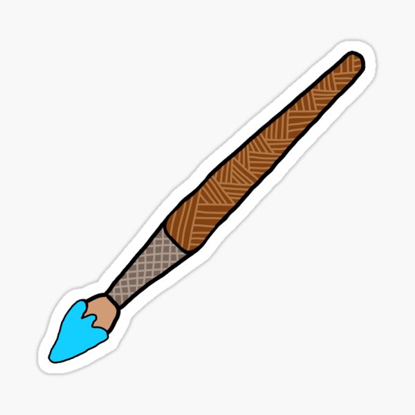 "Paintbrush" Sticker for Sale by BohemianDesignz | Redbubble