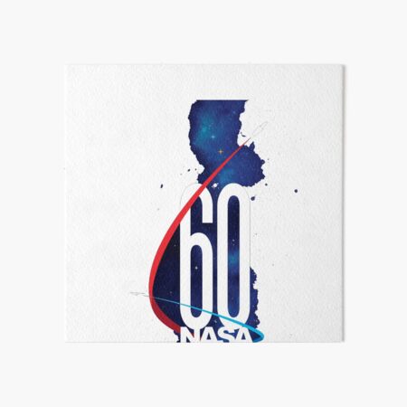 "nasa 60th anniversary space image official logo gift" Art Board Print ...