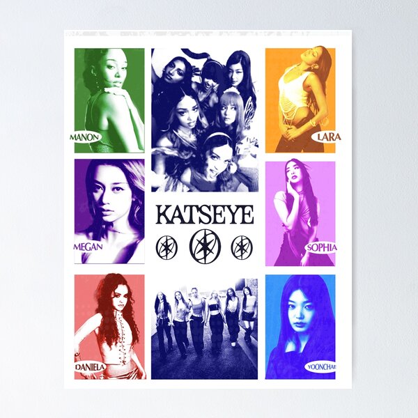 "katseye poster kpop" Poster for Sale by kendylbrower | Redbubble