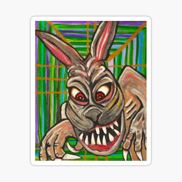 "Uncle Walts Rabbit, Twilight Zone the Movie " Sticker for Sale by ...