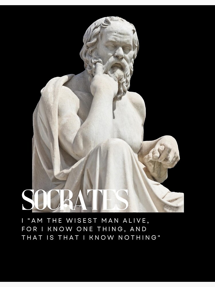 "Socrates - "I am the wisest man..." | Ancient Greek Philosophy Quote ...