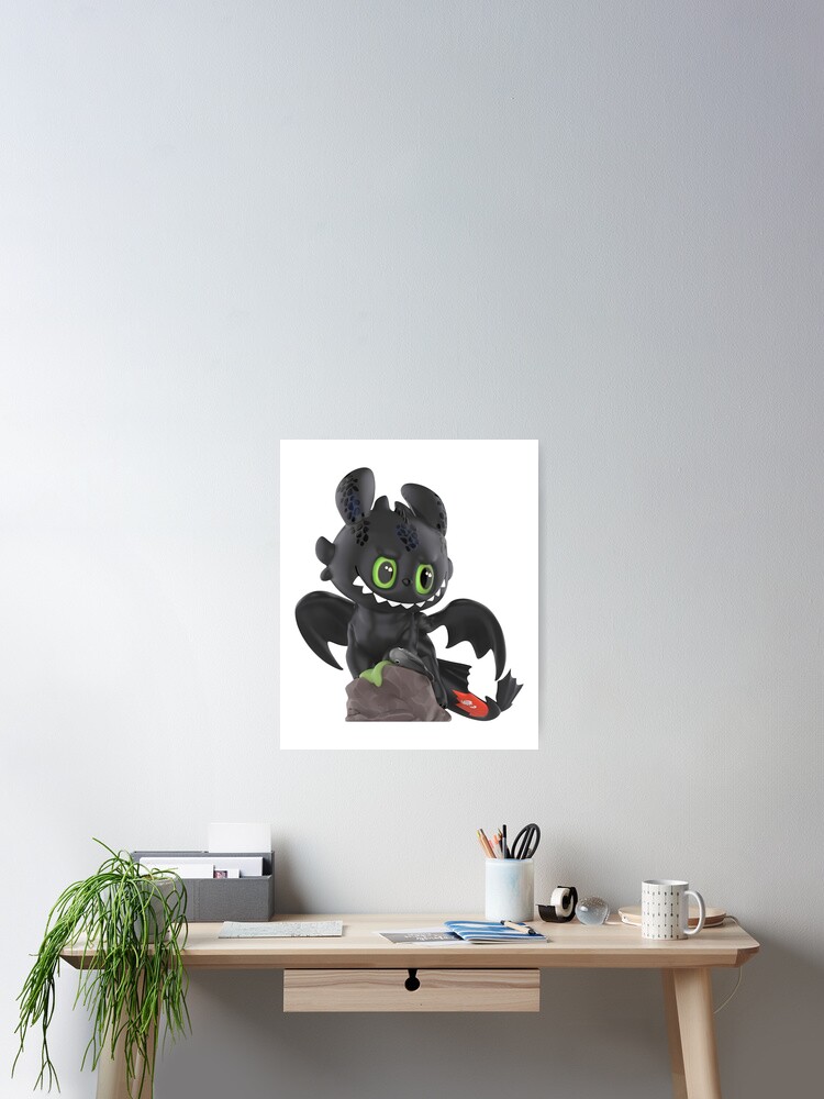 "Labubu X Toothless Popmart How to Train Your Dragon" Poster for Sale ...