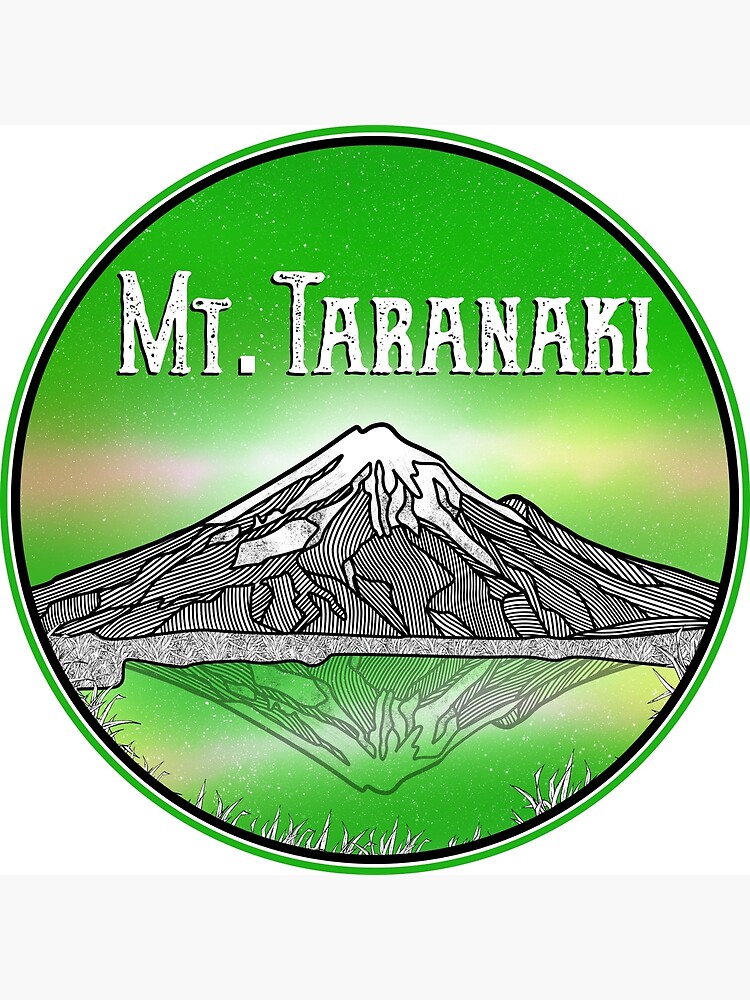 "Mount Taranaki volcano illustration" Art Print for Sale by ekpatterns ...