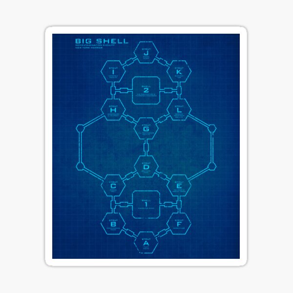 "Big Shell Map" Sticker for Sale by huckblade | Redbubble