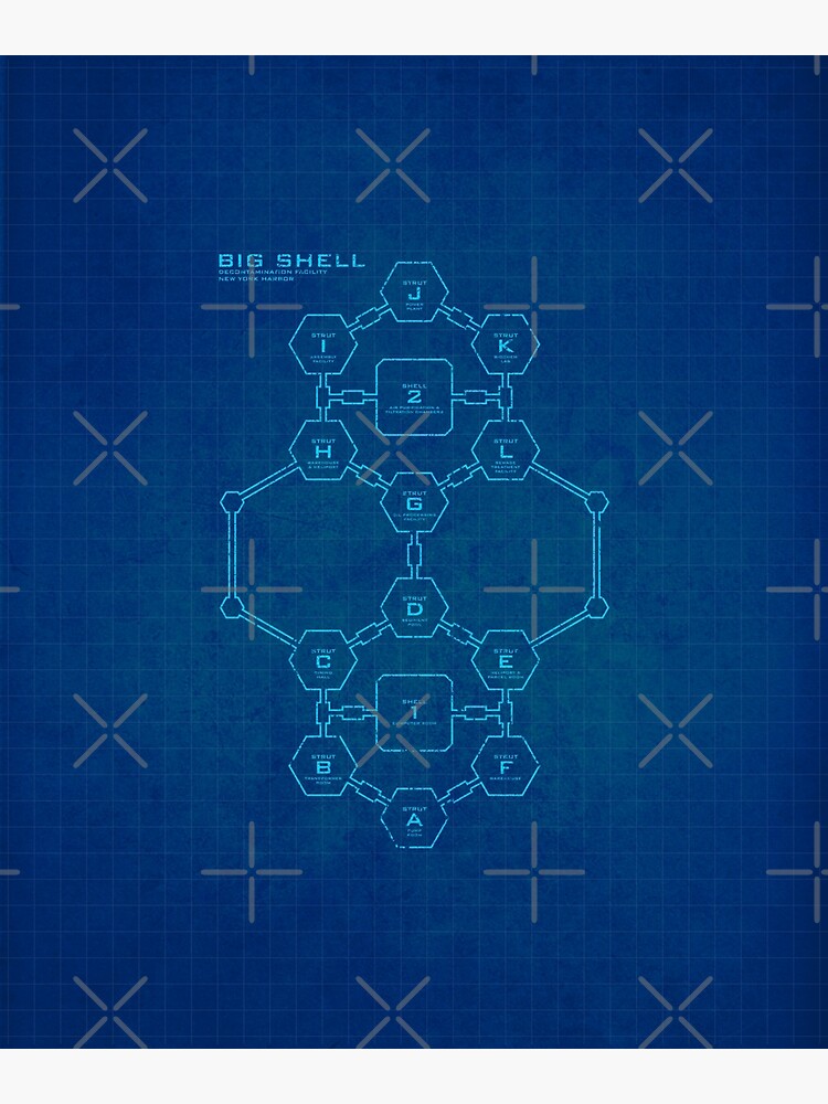 "Big Shell Map" Poster for Sale by huckblade | Redbubble