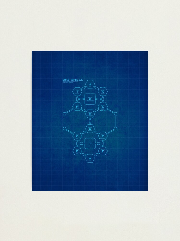 "Big Shell Map" Photographic Print for Sale by huckblade | Redbubble