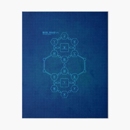 "Big Shell Map" Art Board Print for Sale by huckblade | Redbubble