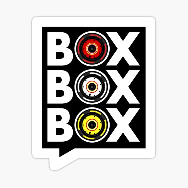 "Box Box Box F1 Tyre Compound 2025 Design" Sticker for Sale by ...