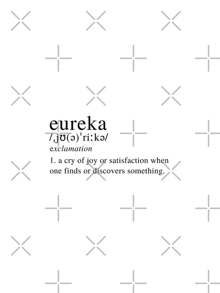 "Eureka Definition (Black)" iPhone Case for Sale by JStuartArt | Redbubble